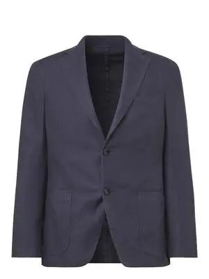 Agnona Silk And Cashmere Blazer - Blue
