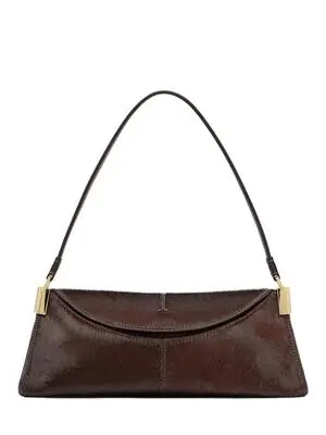 Balmain Calf Hair Shoulder Bag - Brown