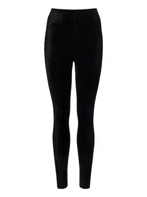 Alaïa Velvet Leggings - Black