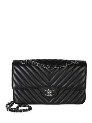 CHANEL Chanel Chevron Lambskin Classic Double Flap Bag