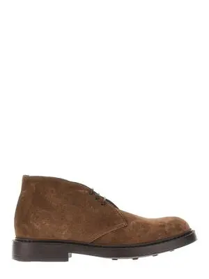 DOUCAL'S Doucal's Suede Leather Lace-Up Boots