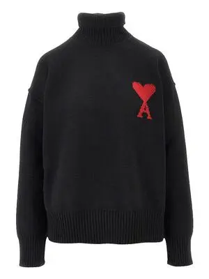 AMI Paris AMI De Coeur Turtleneck Sweater Multicolor
