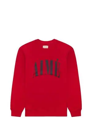Aimé Leon Dore Aime Logo Crewneck Sweatshirt - Red