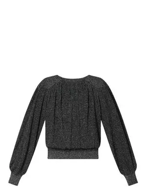 Isabel Marant Étoile Enza Metallic Knit Sweater - Black