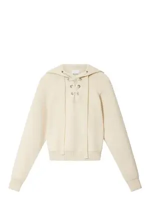 ISABEL MARANT ÉTOILE Isabel Marant YDALI Wool And Alpaca Blend Lace-Up Sweater