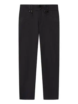 Isabel Marant Étoile Isabel Marant Berna Cropped Stretch-Cotton Pants Black