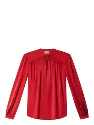 Isabel Marant Étoile Laraya Silk Blouse - Red