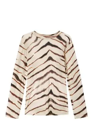 Isabel Marant Étoile Zakane -print Long-sleeve T-shirt - Zebra