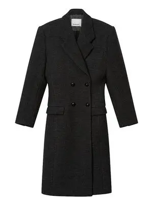 ISABEL MARANT ÉTOILE Isabel Marant ERLA Long Wool Coat