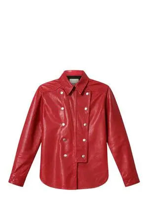 Isabel Marant Étoile Isabel Marant Valdy Leather Shirt Red