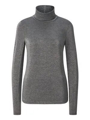 Bogner BOGNER Silva Long-Sleeve Turtleneck Top Gray