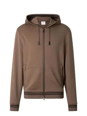 Bogner Forest Jersey Hoodie Jacket - Brown
