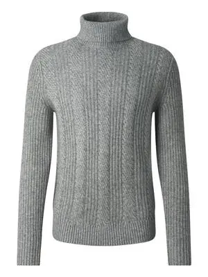 Bogner BOGNER Eros Yak Wool Turtleneck Pullover Gray