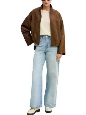 BENETTON Boat-neck Half-sleeve Sweater - Neutrals