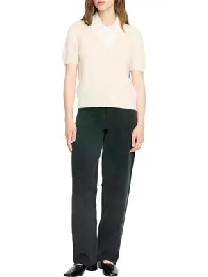 BARRIE Topstitched Cashmere Polo Shirt - Neutrals