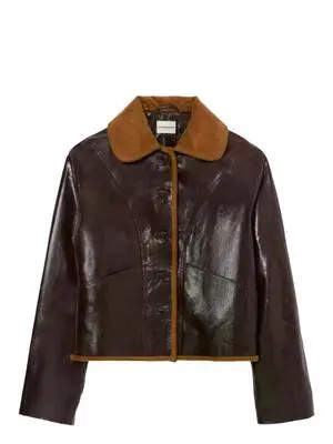 CLAUDIE PIERLOT Claudie Pierlot Shiny Effect Leather Jacket