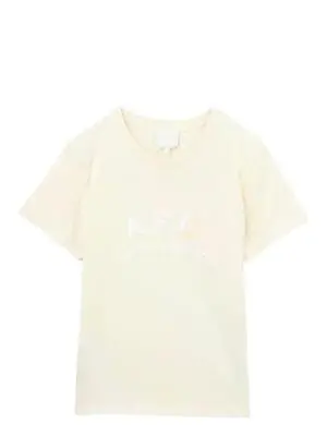 A.p.c. A.P.C. Logo Embroidered T-Shirt Yellow