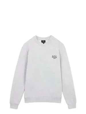 A.p.c. Logo-embroidered Sweatshirt - Grey