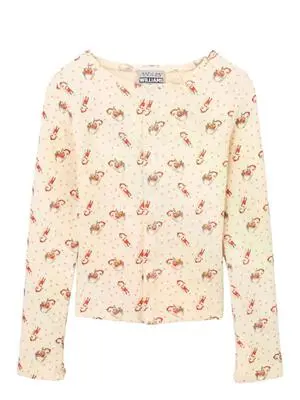 Ashley Williams Graphic Print Cardigan - Neutrals