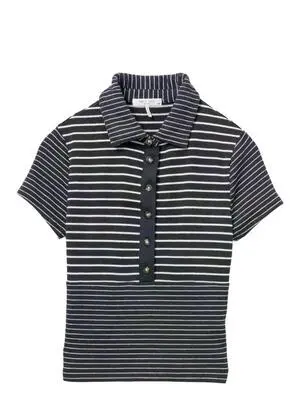RAG & BONE Striped Short-sleeve Polo Shirt