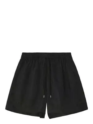 Studio Nicholson Wide Leg Drawstring Shorts - Black