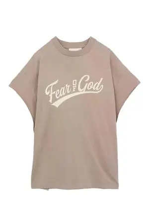 ESSENTIALS Logo-print Short-sleeve T-shirt - Neutrals