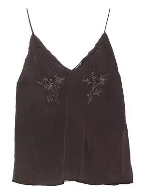 Bimba Y Lola Embellished V-neck Camisole - Black