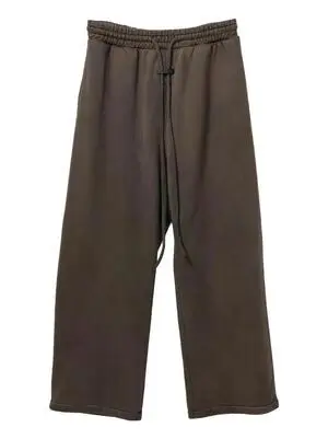 Fear Of God Logo-patched Wide-leg Track Pants - Brown
