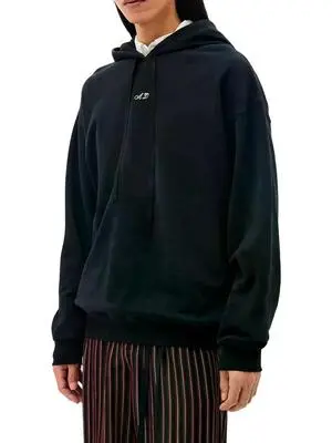 ANN DEMEULEMEESTER Bardi Logo-embroidered Drawstring Hoodie
