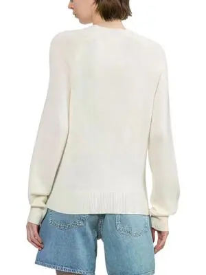 A.p.c. A.P.C. Ivory Crew Neck Cable-Knit Sweater Neutrals