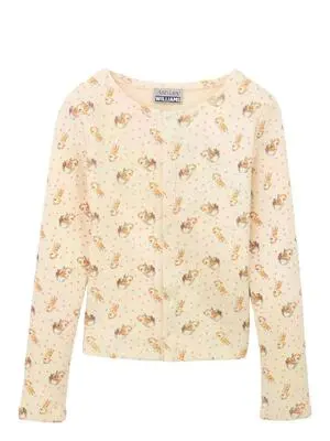 Ashley Williams Graphic Print Cardigan - Neutrals