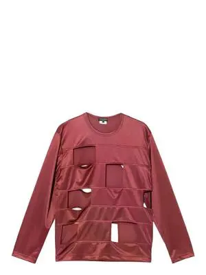 Comme Des Garçons Cut-out T-shirt - Red