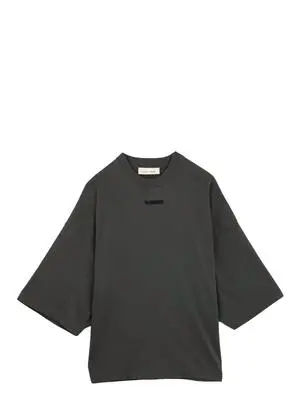 ESSENTIALS Logo-patch T-shirt - Grey