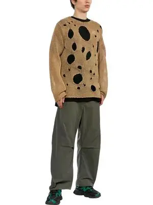 Comme Des Garçons Openwork Sweater - Neutrals