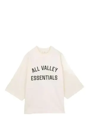ESSENTIALS Logo-print T-shirt - Neutrals