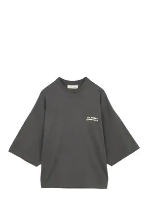 ESSENTIALS Logo-print Short-sleeve T-shirt - Grey