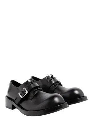 ANN DEMEULEMEESTER Leather Oxford Shoes - Black