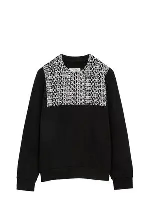 MAISON MARGIELA Logo-print Sweatshirt - Black