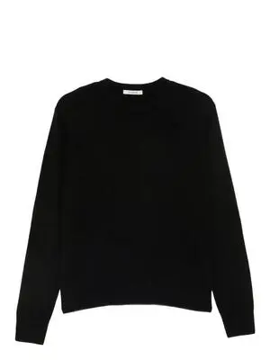 ENTIRE STUDIOS Crew Neck Long Sleeve Sweater - Black