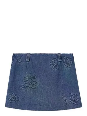 MARKGONG A-line Mini Skirt - Blue