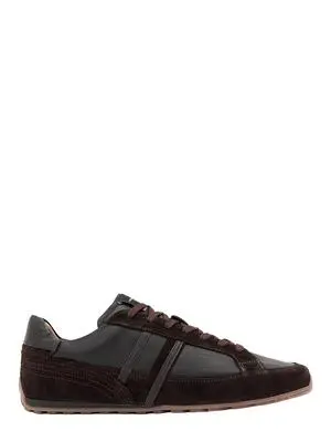 ALLSAINTS ALLSAINTS Liam Leather And Suede Sneakers Brown