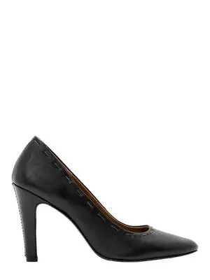 ALLSAINTS Anna Hand-stitch Leather Court Shoes - Black