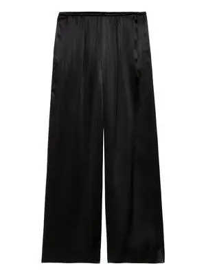 ALLSAINTS AllSaints Lycia Crepe Wide-Leg Pants Black