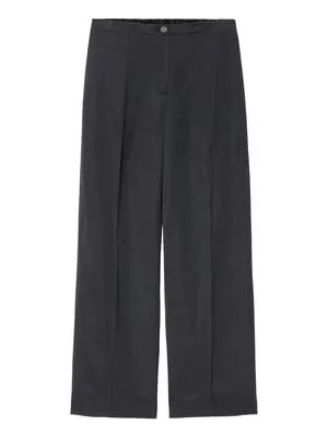 ALLSAINTS Leonie Mid-rise Satin Wide-leg Pants - Blue
