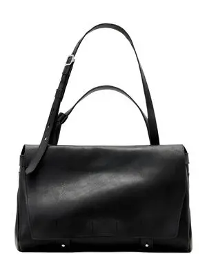 ALLSAINTS Joan Medium Leather Satchel - Black