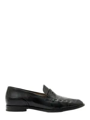 ALLSAINTS Jules Hand-stitched Leather Loafers - Black