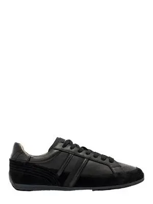 ALLSAINTS Liam Leather And Suede Low-top Sneakers - White