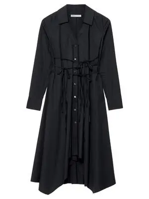 ALLSAINTS Marley Asymmetric Shirt Dress - Black