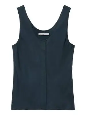 ALLSAINTS Milla Silk-blend Cami Top - Blue