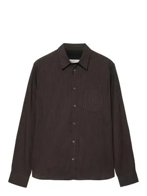 ALLSAINTS Judd Regular-fit Striped Shirt - Brown